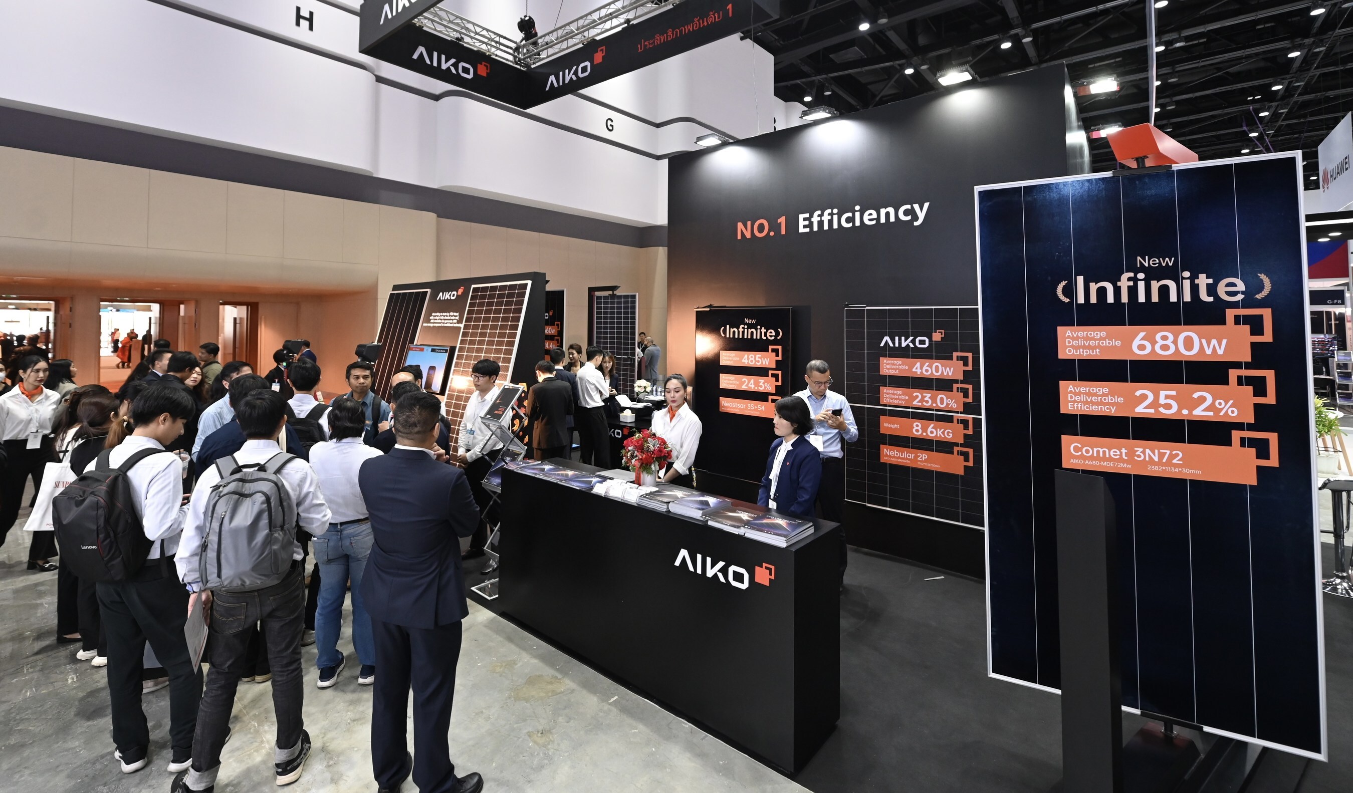 AIKO Unveils 25.2% Efficiency ABC Modules at ASEA 2024